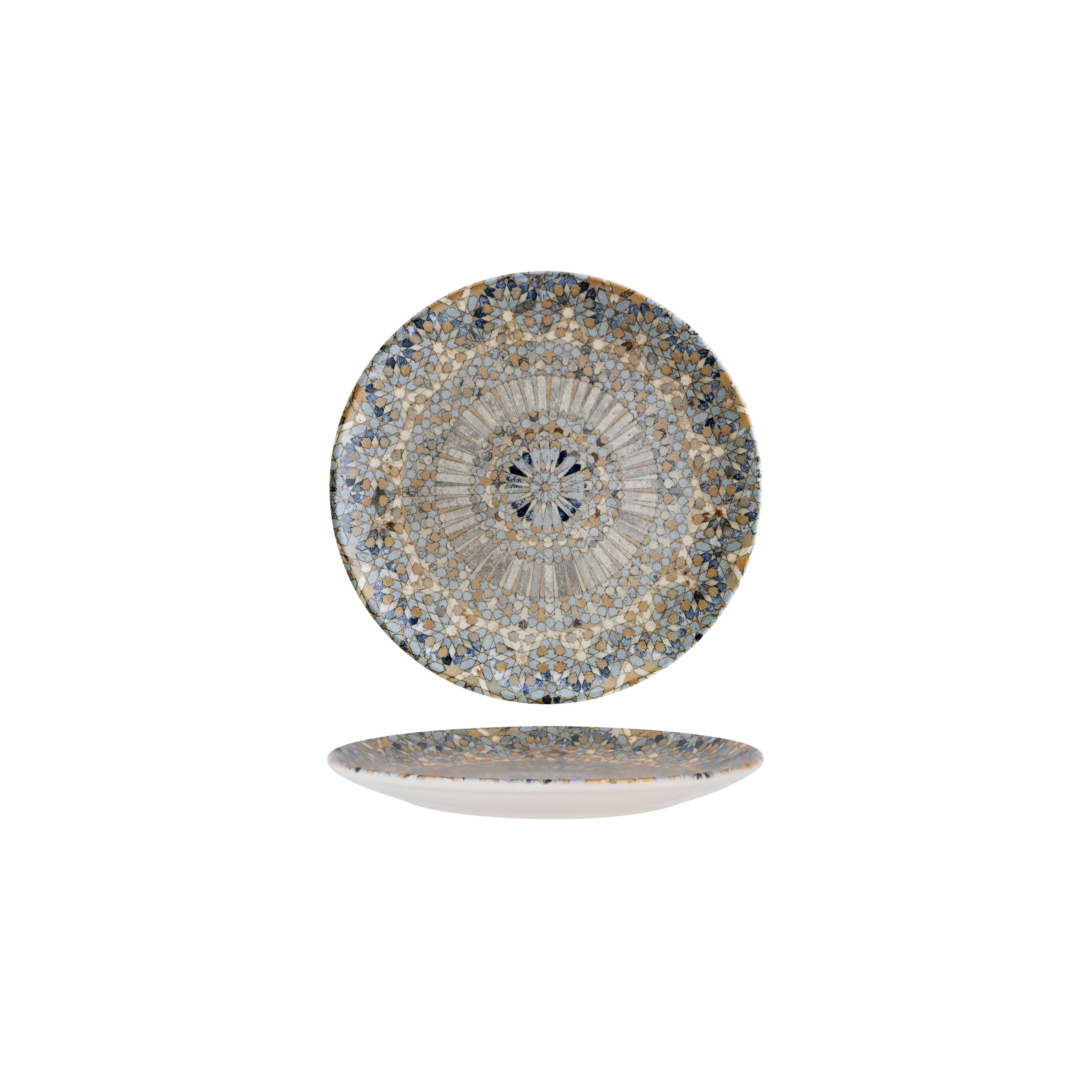 Bonna - Luca Mosaic Round Coupe Plate - 21cm - Set of 12 - Flexikitch