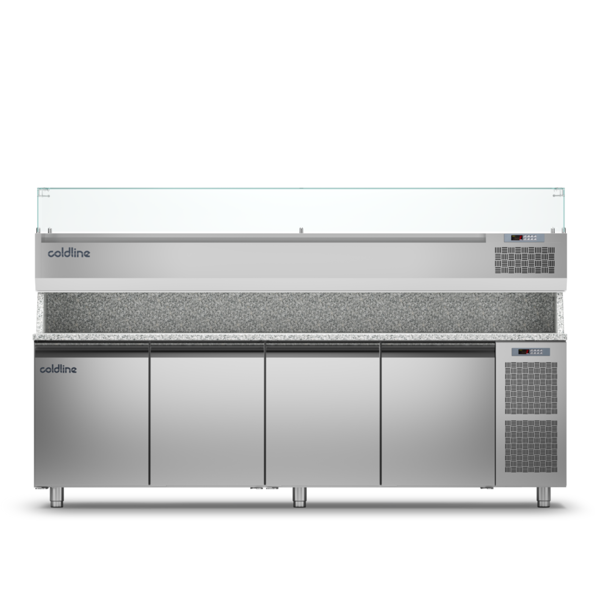 Coldline TZ21/1M VP - Pizza Preparation Counter 4 door - With Display ...