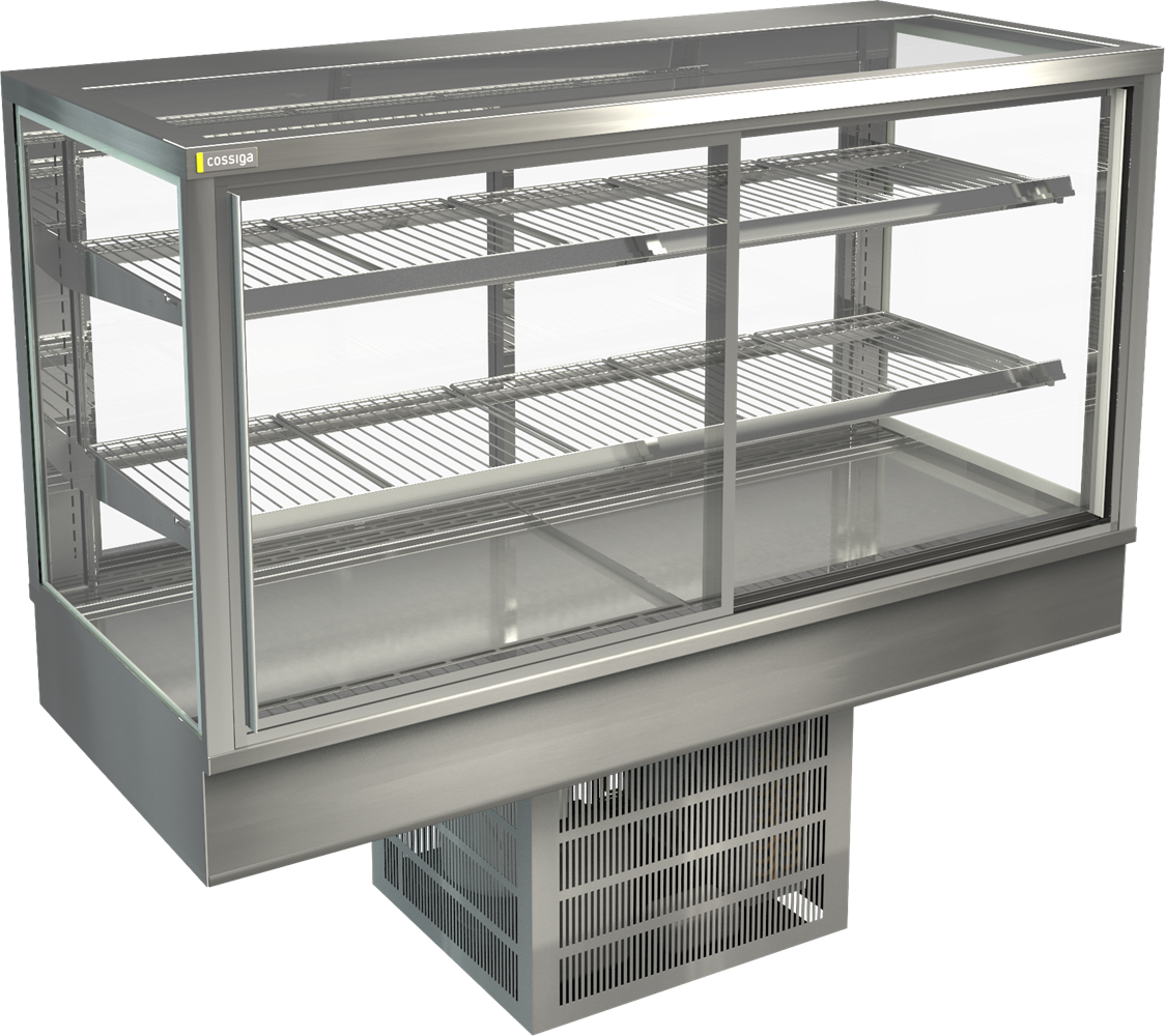 Counter Top Square Glass (Food Displays--Refrigerated Food Display ...
