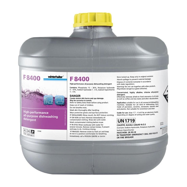Winterhalter F8400 15L General Purpose Liquid Heavy Duty Dishwashing D ...