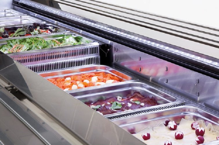 Tecfrigo ISOLA VT INOX 6M: salad bar - Flexikitch
