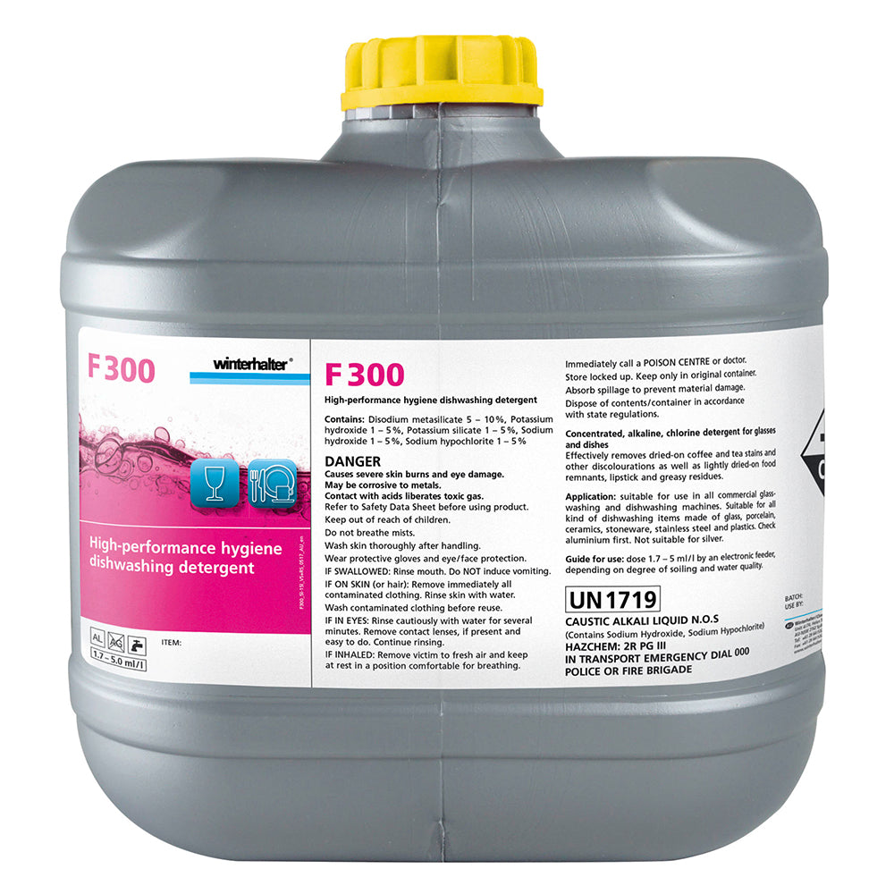 WINTERHALTER Universal Liquid Glass & Dishwashing Detergent - F300-15 ...